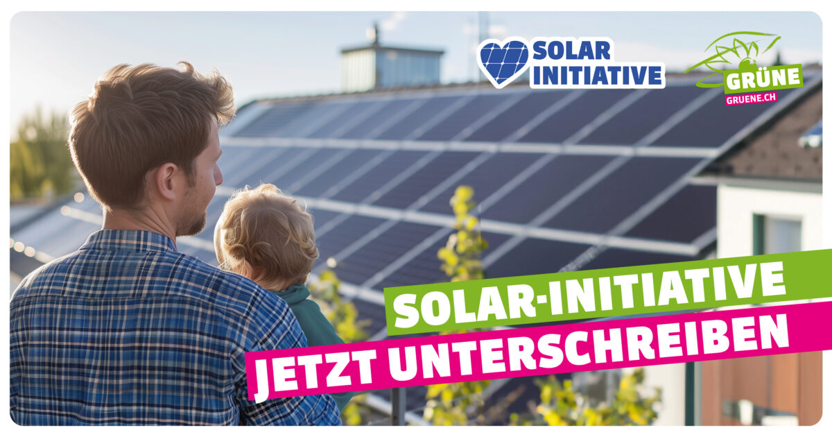 Solar-Initiative: Mit 134'000 Unterschriften eingereicht ☀️ - GRÜNE Schweiz